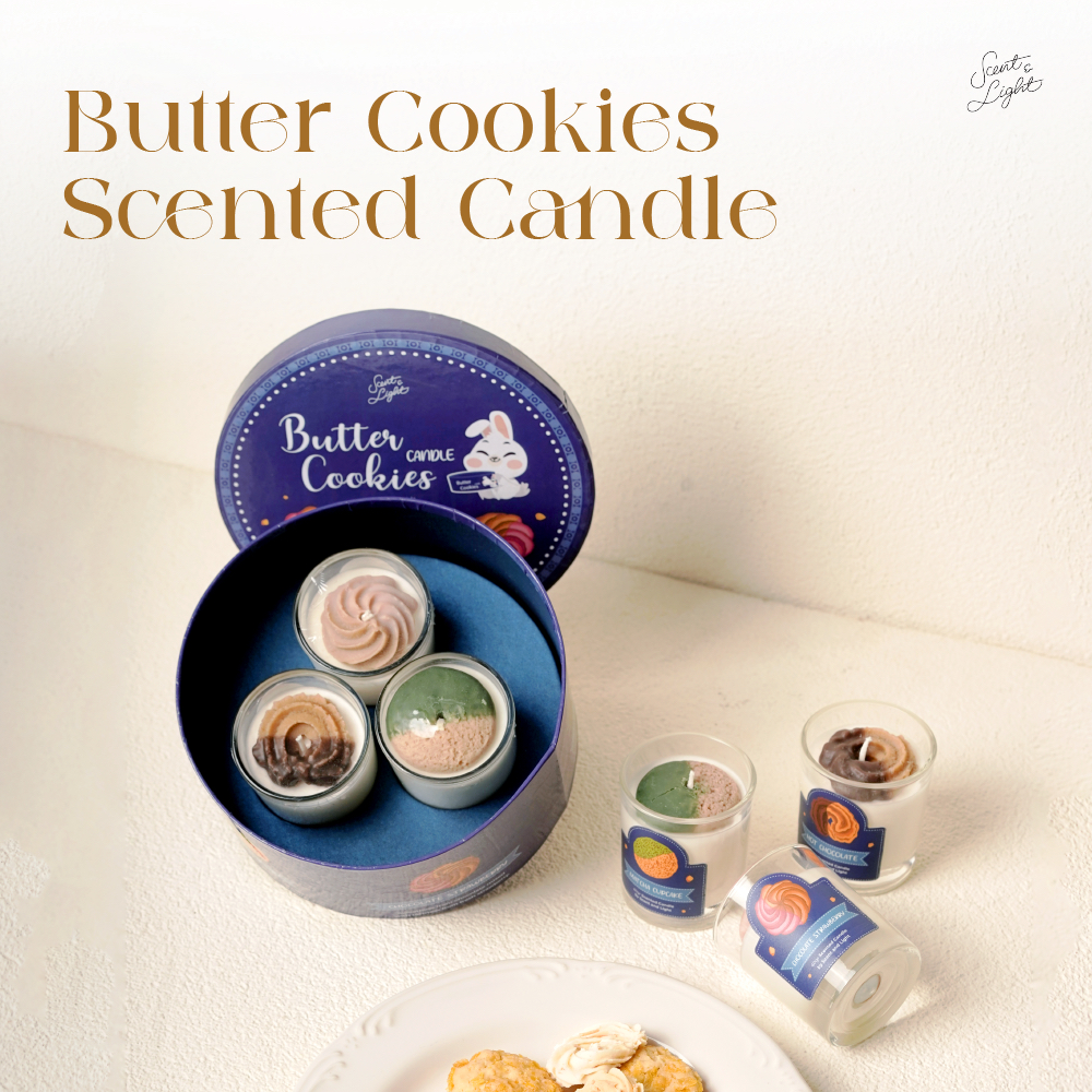 Jual Scent & Light - Butter Cookies Scented Candle | Shopee Indonesia