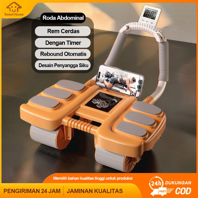 Jual Alat Olahraga Rol Perut Siku 4 Roda Peralatan Olahraga Plank ...