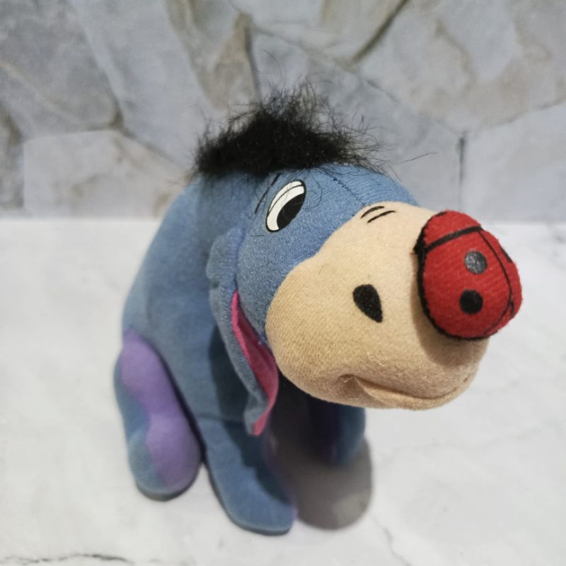 Jual Boneka Eeyore Winnie The Pooh With Lady Bug Nose Original Disney ...