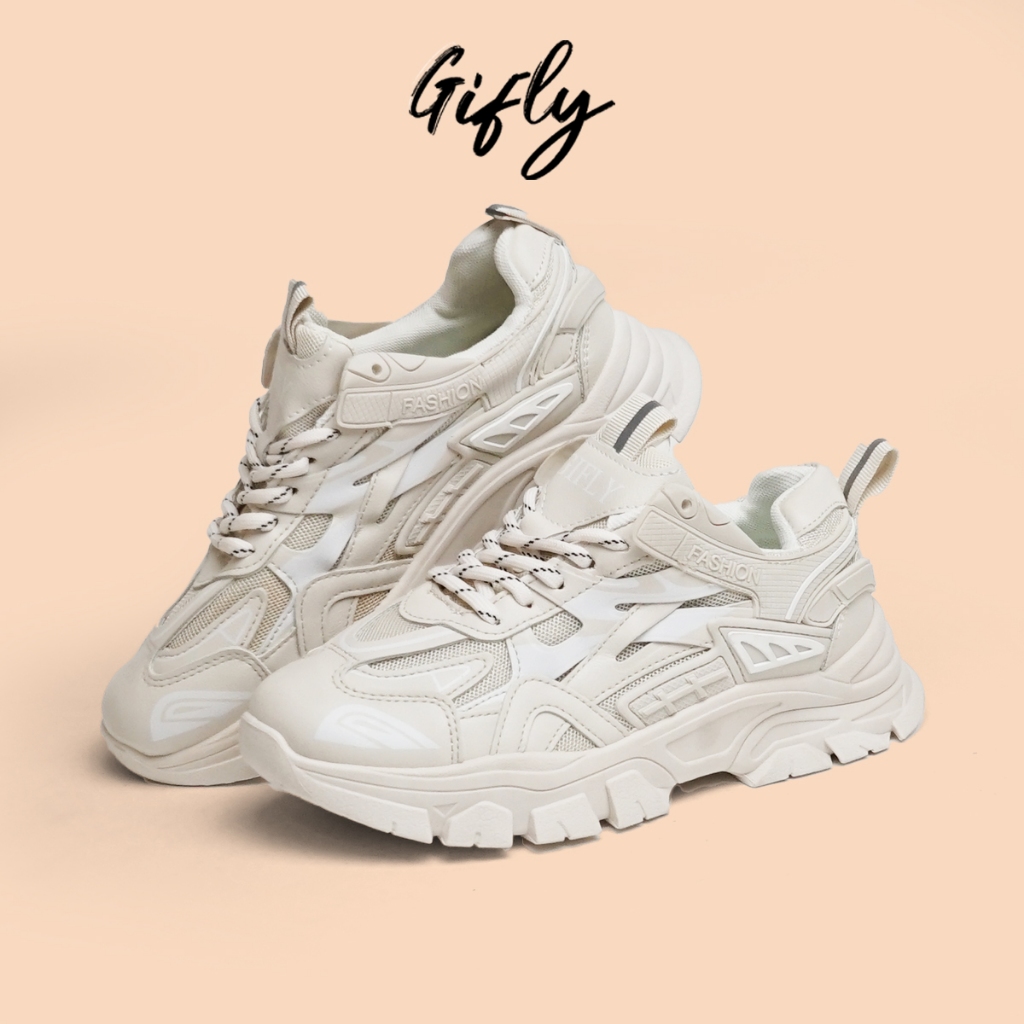 Jual GIFLY Joongki Sepatu Sneakers Wanita Sport Shoes W002 | Shopee ...