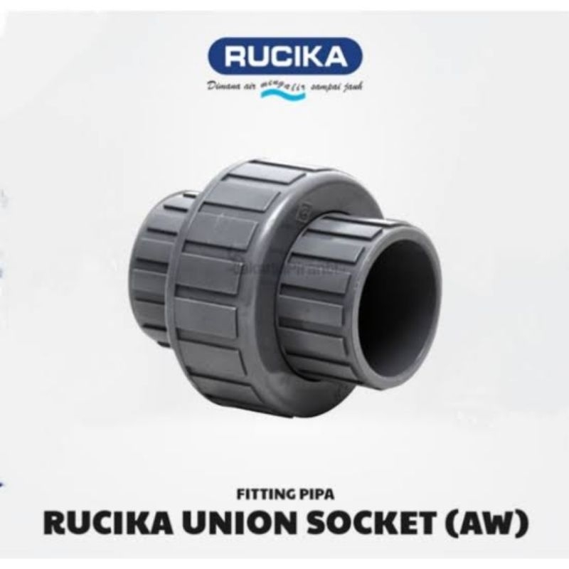 Jual WATER MUR RUCIKA POLOS 3/4" inch AW PVC / UNION SOCKET / WM RUCIKA ...
