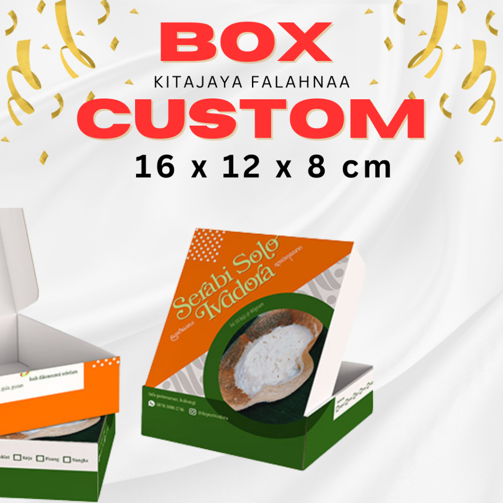 Jual (FREE DESAIN) CUSTOM BOX 16x12x8 | Shopee Indonesia