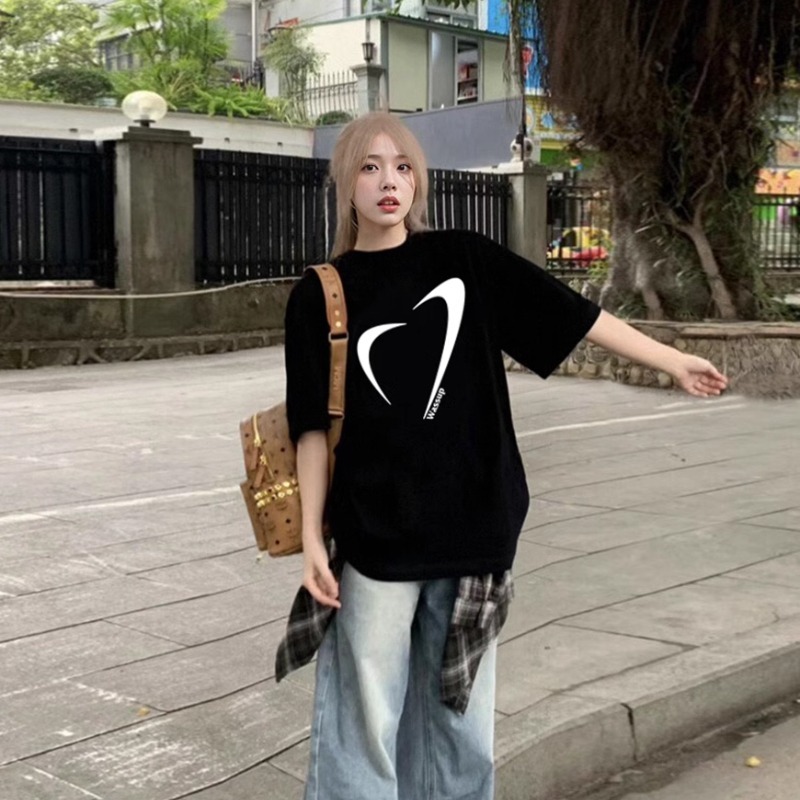 Jual COD Kaos atas lebar untuk wanita, kaos T pendek merek pakaian ...