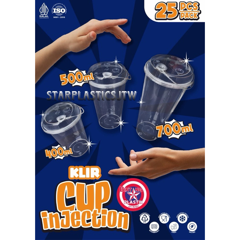 Jual BEST QUALITY!! (1 Pack 25pcs) Gelas Plastik KLIR INJECTION CUP ...