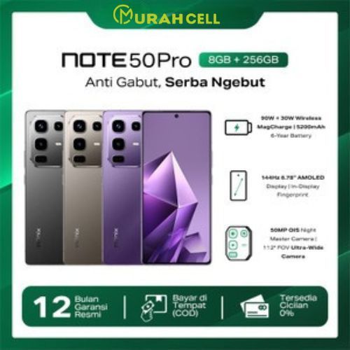 Jual INFINIX NOTE50 PRO 8+8/256 GARANSI RESMI INDONESIA | Shopee Indonesia