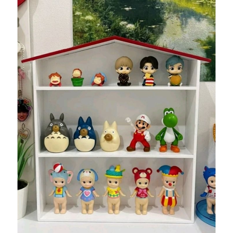 Jual rak display boneka popmart pucky Sony angel dll bahan kayu ...