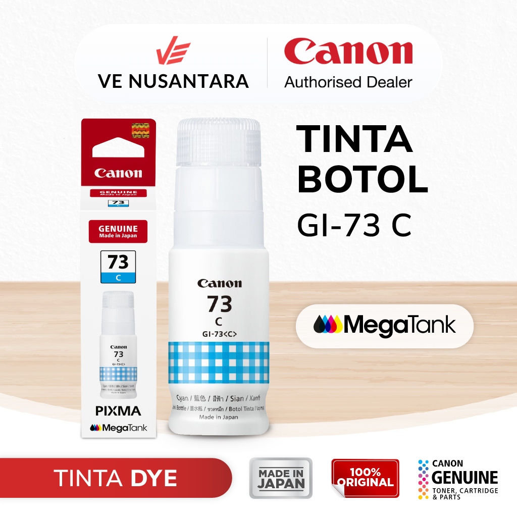 Jual Tinta Original Canon 73 Cyan GI73C - Tinta Canon G570 G670 ...