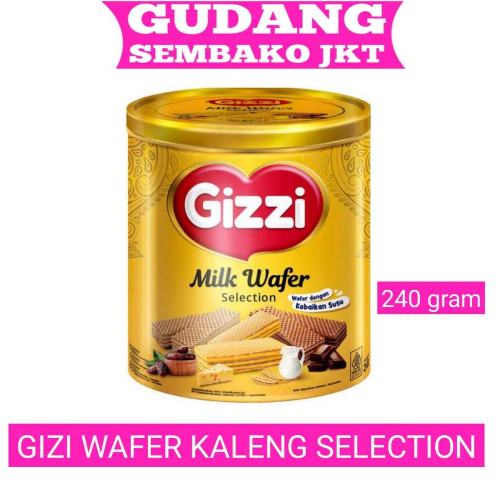 Jual gizzi wafer kaleng 240 gram | Shopee Indonesia