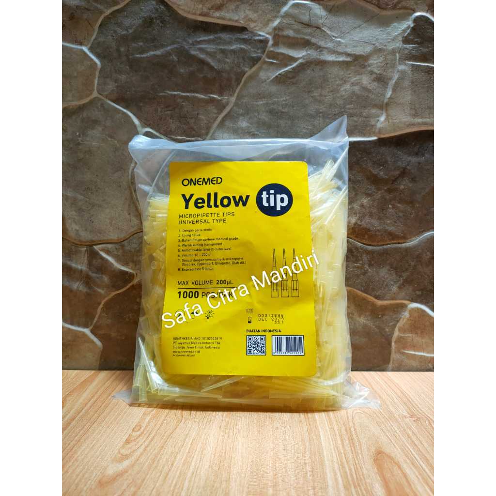 Jual Tips Kuning Onemed Yellow Tip Micropipet Onelab Micropipet ...