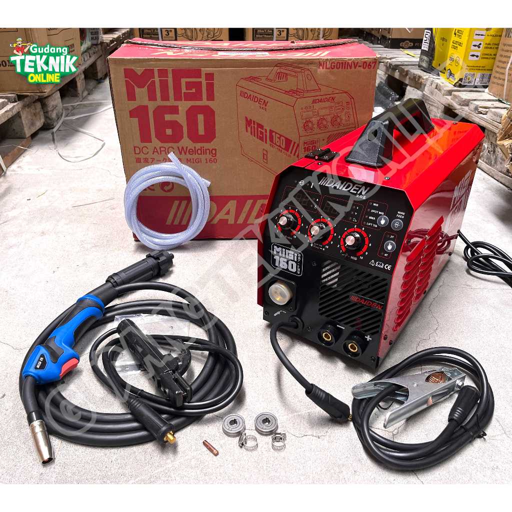 Jual Mesin Las MIGI 160 DAIDEN / Mesin Las Listrik MIG MIGi 160A Trafo Travo Gasless Tanpa Gas ...