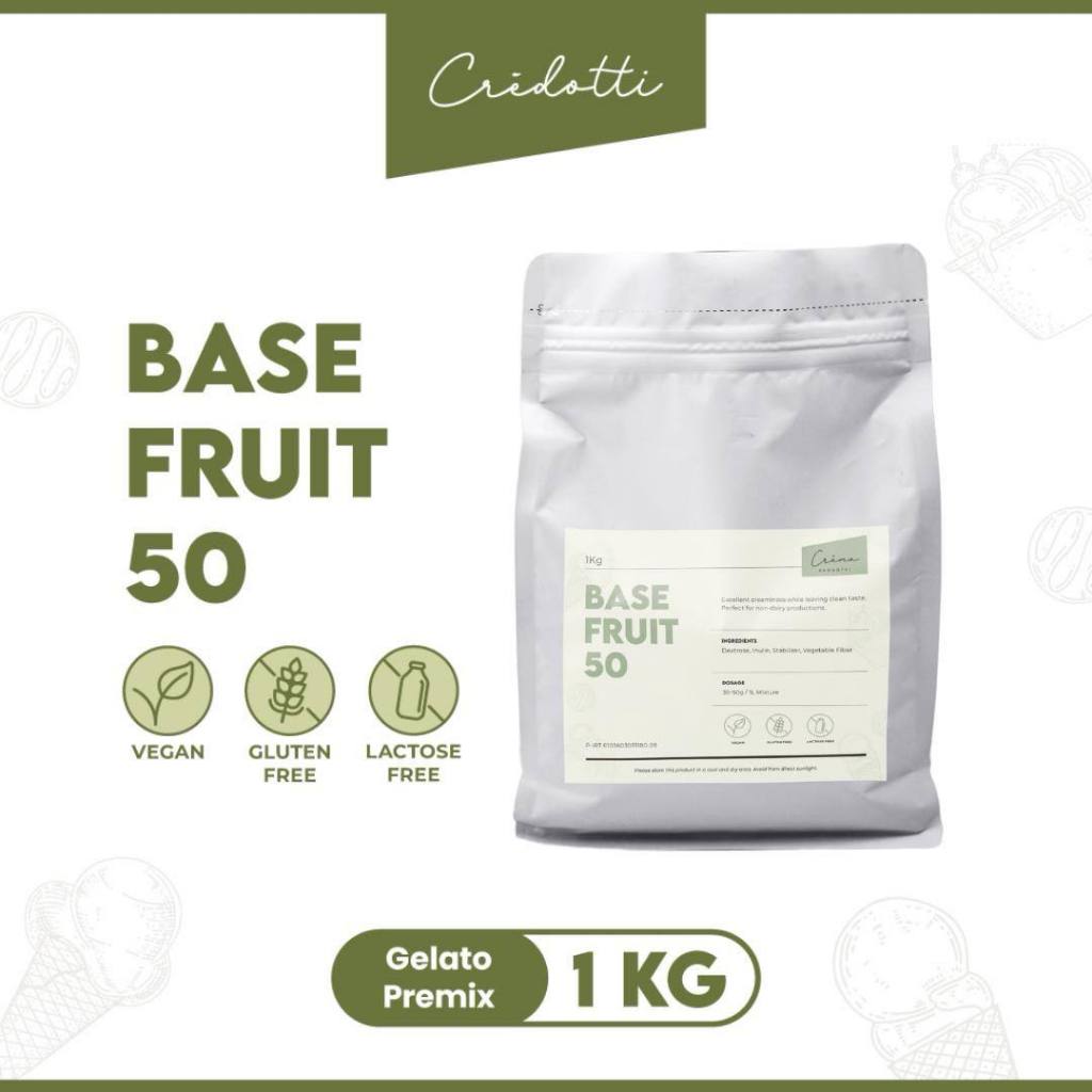 Jual CREMA - Premix Gelato Powder Base Fruit 50 / Bubuk Fiber Penstabil ...