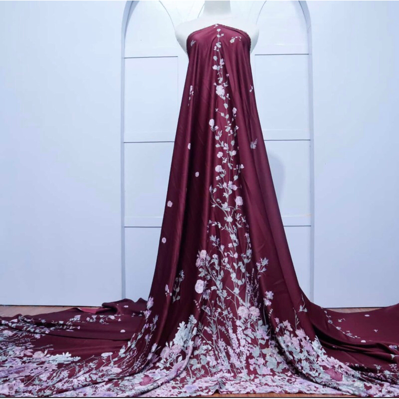 Jual kain maxmara motif || kain gamis harga per1/2meter | Shopee Indonesia