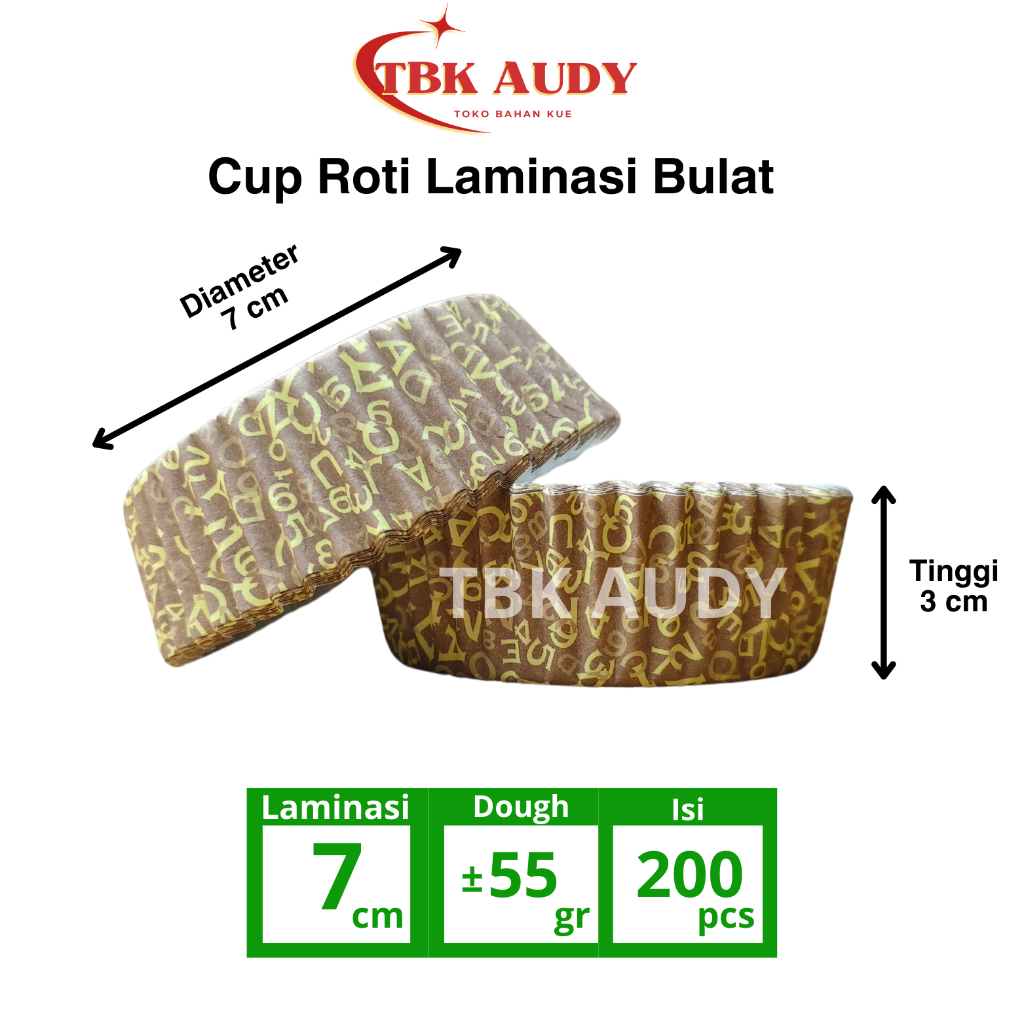 Jual Cup Roti Laminasi Bulat 7 cm Isi 200 pcs | NICOLE | Shopee Indonesia