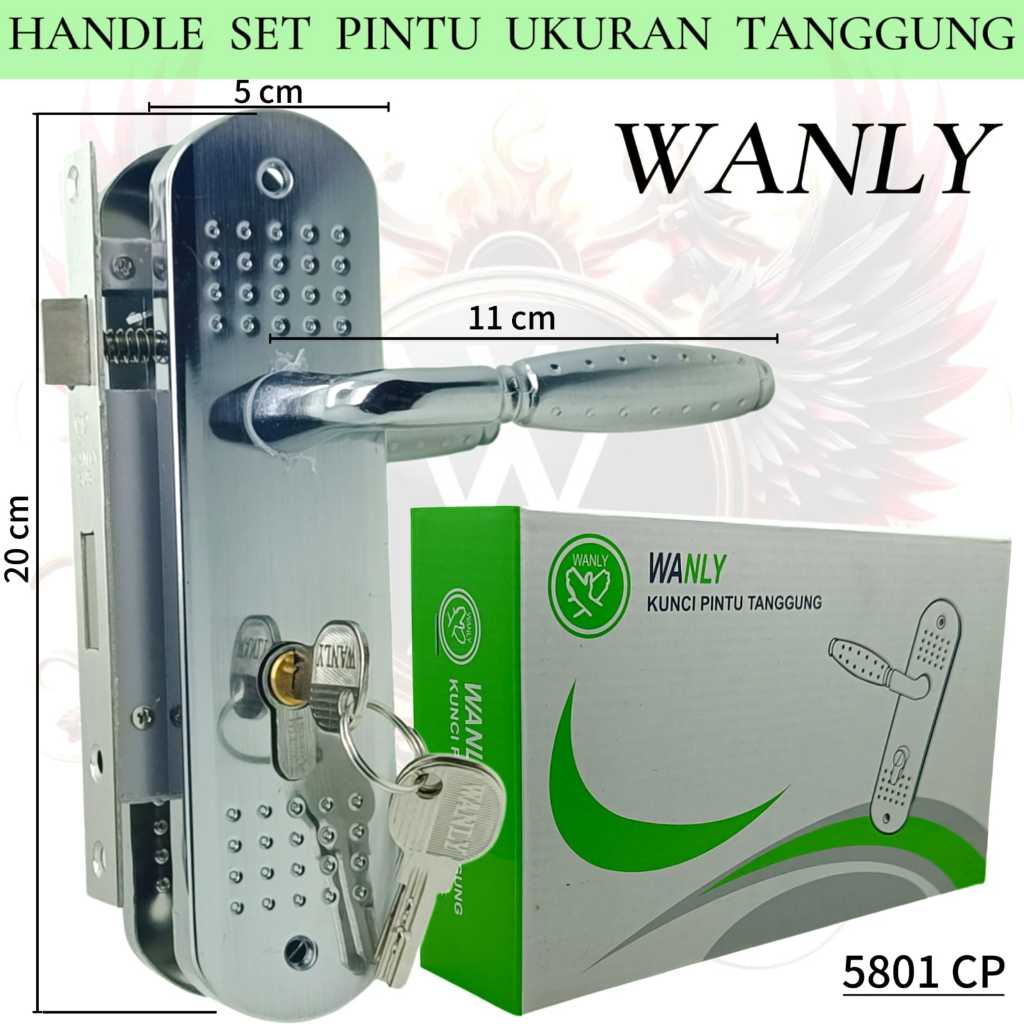 Jual kunci pintu tanggung | handle pintu set komplit ukuran tanggung ...
