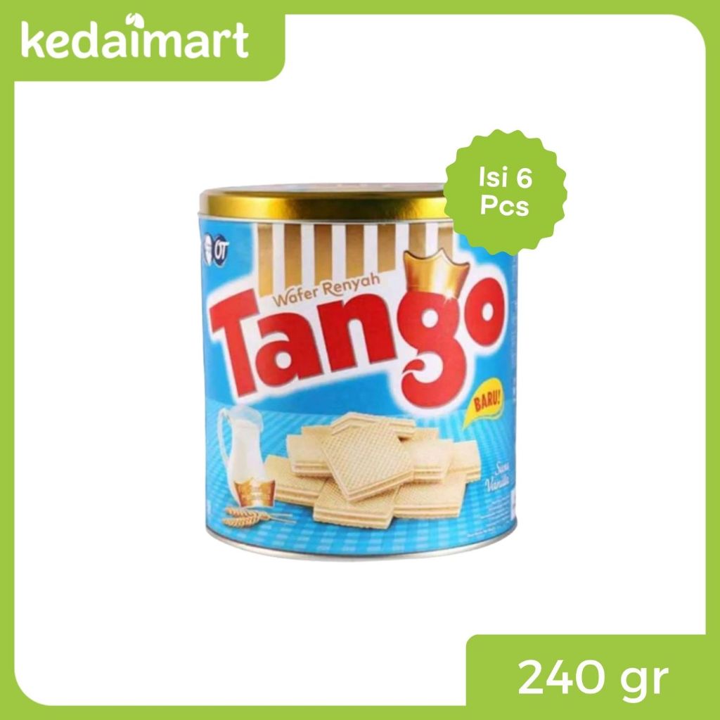 Jual Tango Wafer Vanilla Tin 300 Gram x 6 Pcs | Shopee Indonesia