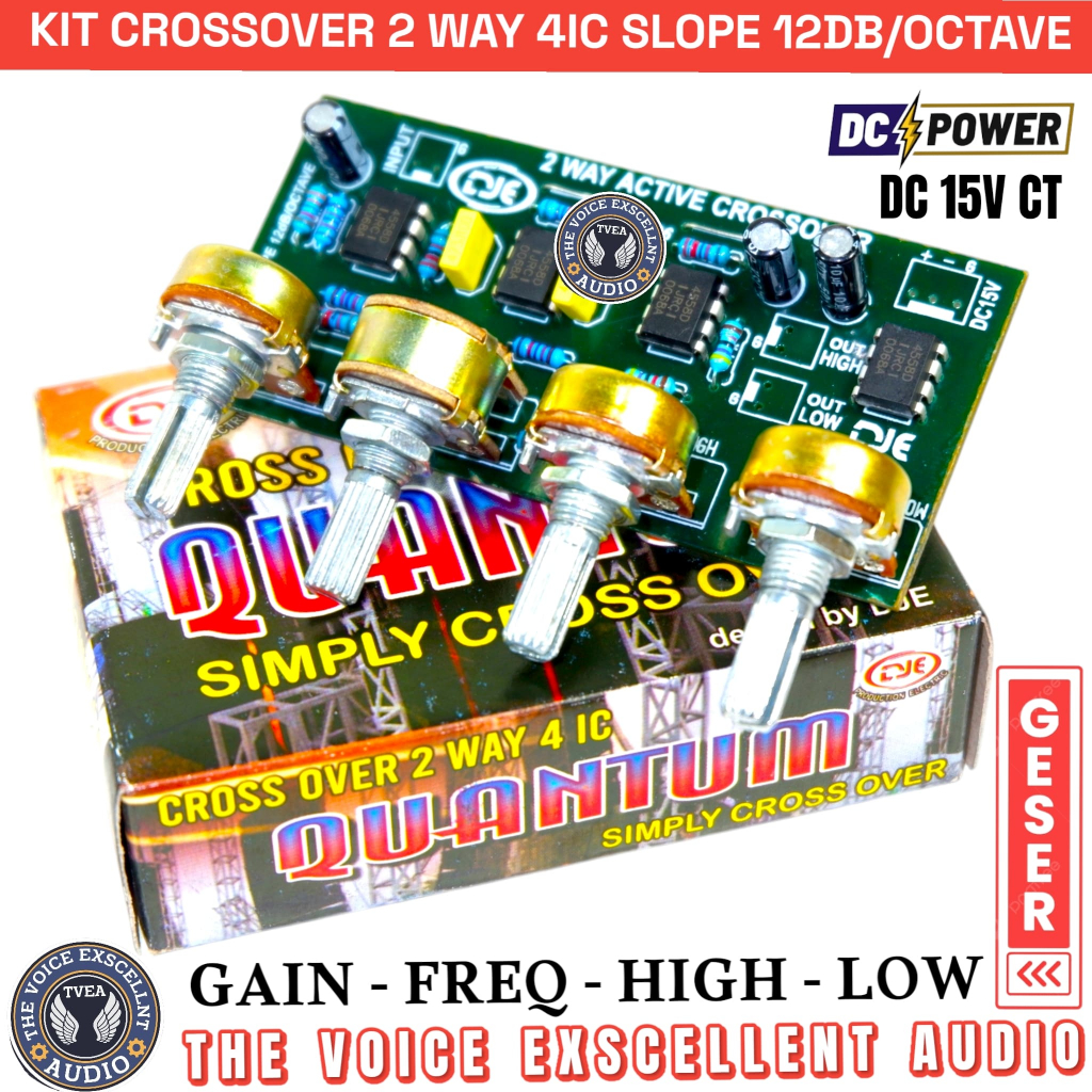 Jual Kit Crossover Active 2 way 4 ic Komponen Full MKM | Shopee Indonesia