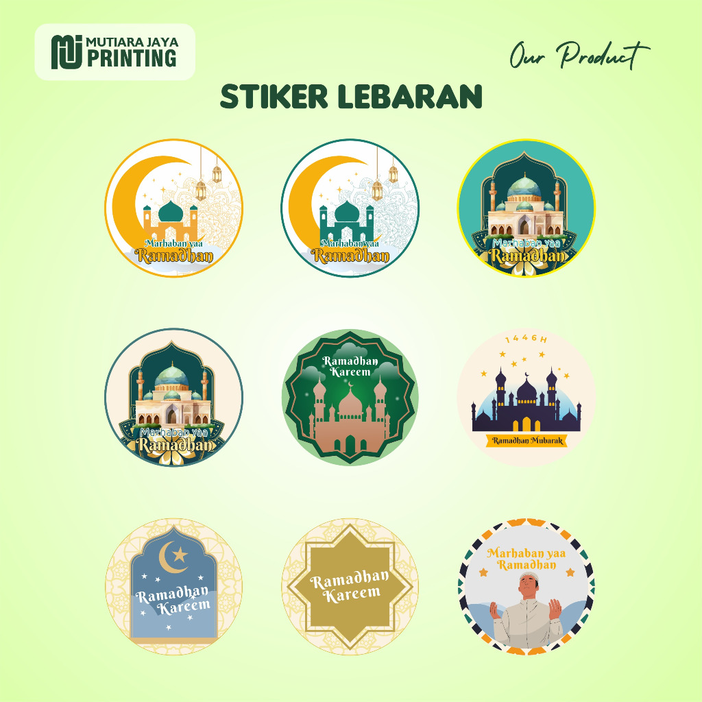 Jual Stiker Label Ucapan Idul Fitri, Stiker Parcel, Stiker kue kering ...