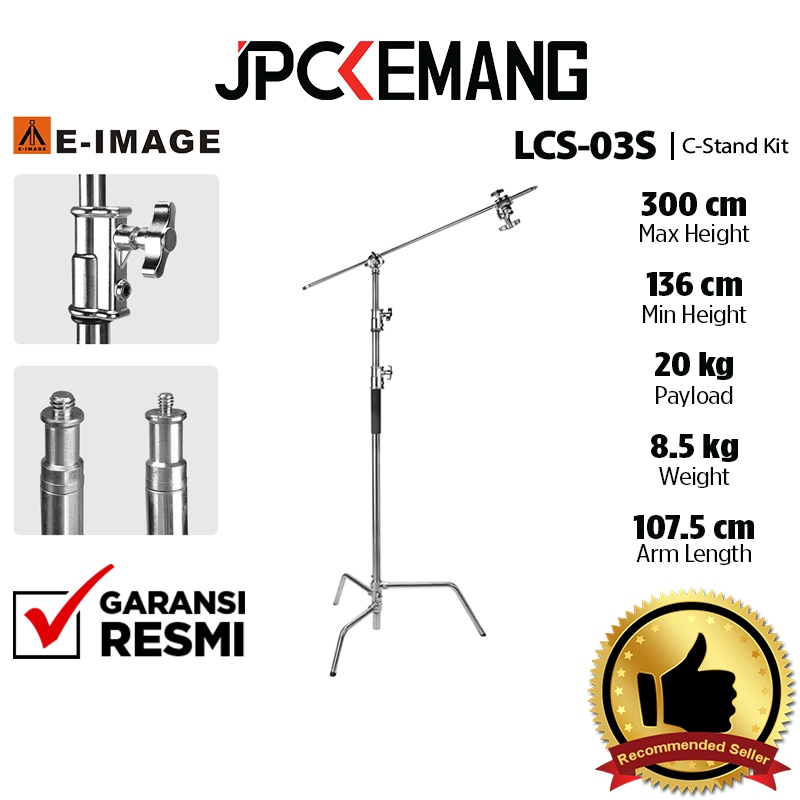Jual E-Image LCS-03S C-Stand Grip Arm Kit Light Stand EImage LCS-03 S LCS03S Lightstand Garansi ...