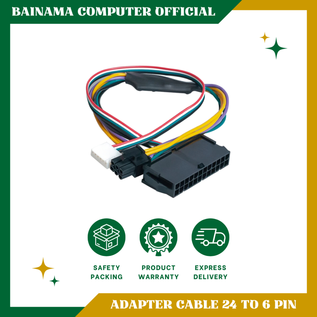 Jual Adapter Cable ATX 24 Pin To 6 Pin PSU For HP 6000 6100 6200 6300 ...