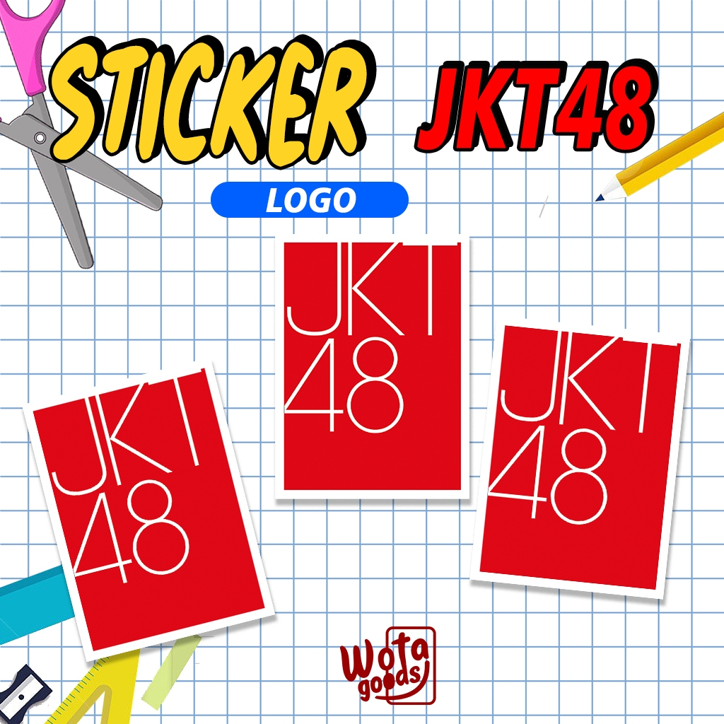 Jual STIKER JKT48 LOGO MERAH - STICKER IDOL GRUB - WOTA | Shopee Indonesia