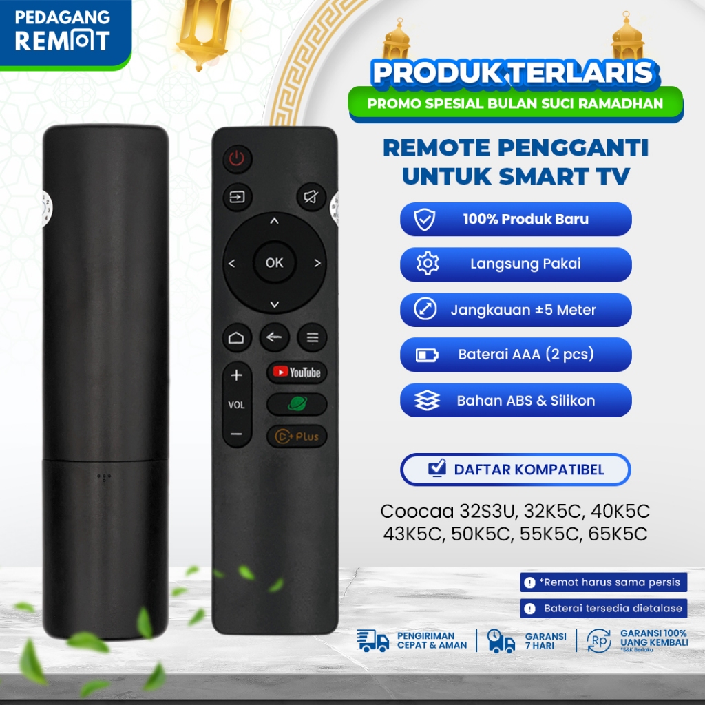 Jual Remot Remote TV Coocaa Digital Smart TV 32S3U 40S3U 43S3U 50S3U ...