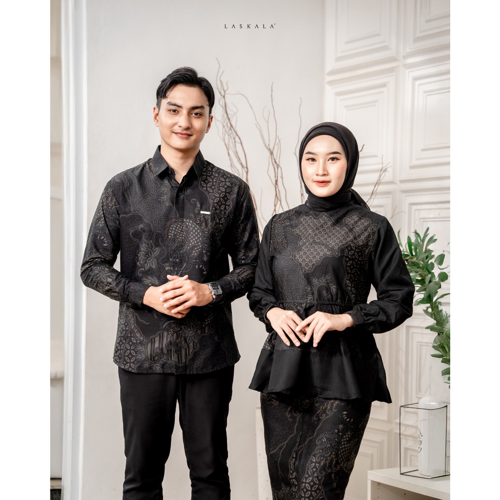 Jual Laskala Batik Premium Nagara Couple Set Batik Pria dan Wanita ...