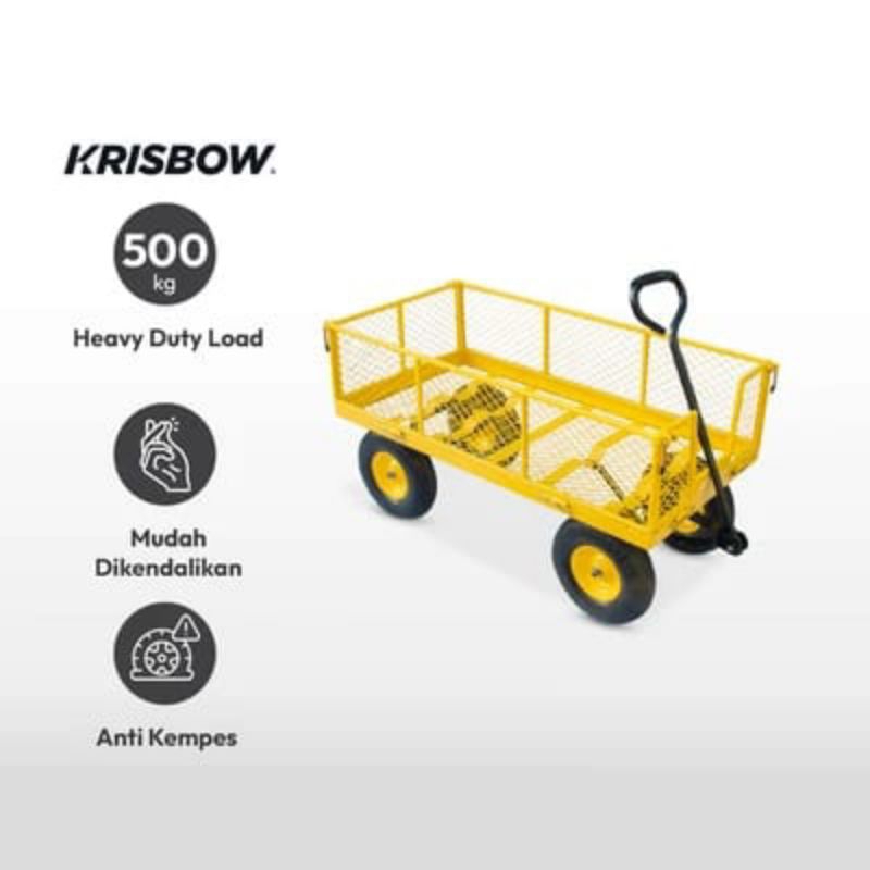 Jual Troli Barang Multifungsi 500 Kg Kuning - Krisbow | Shopee Indonesia