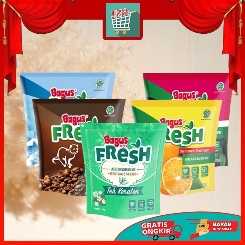 Jual BAGUS FRESH PENGHARUM RUANGAN / AIR FRESHENER 50GR | Shopee Indonesia
