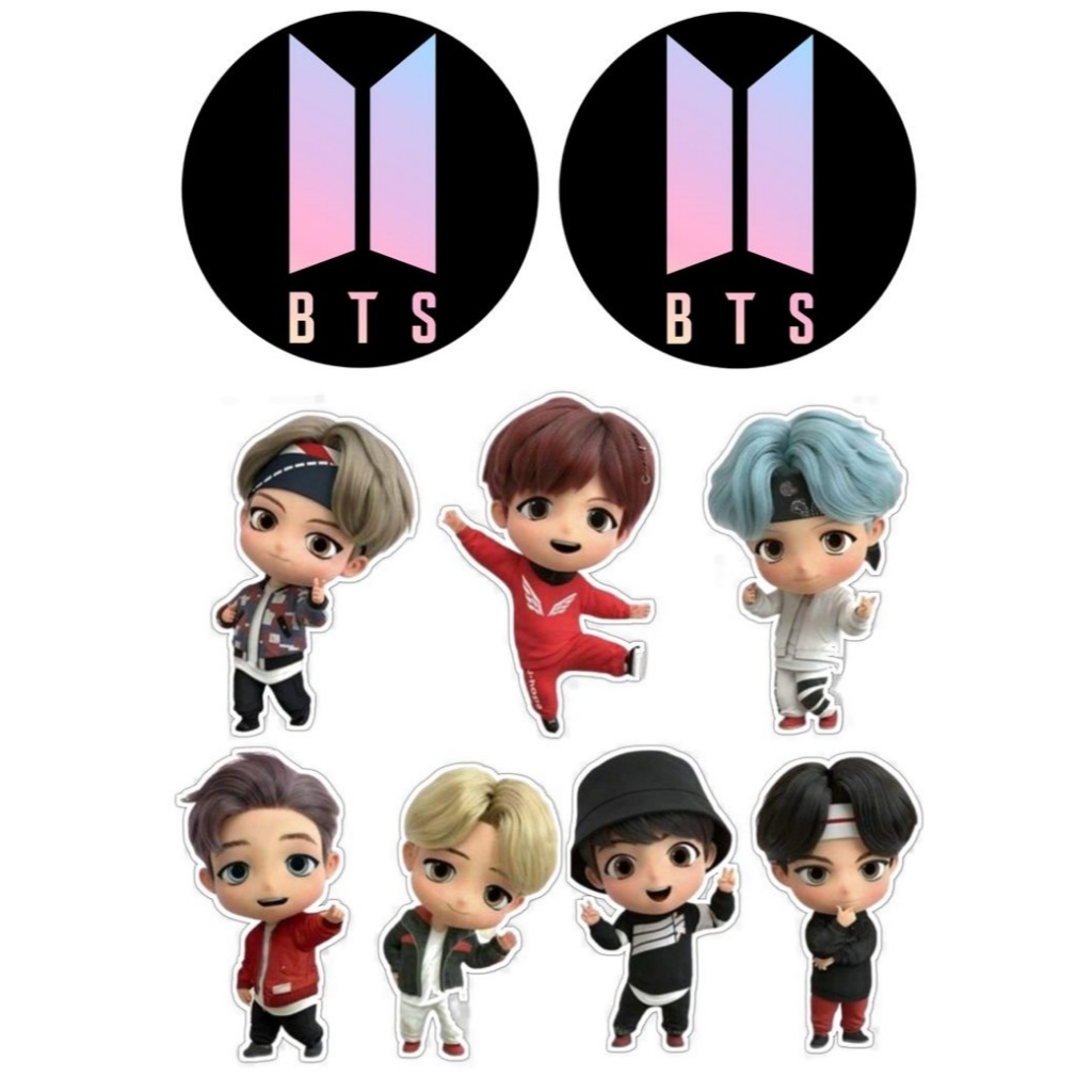 Jual TOPPER BTS // Topper Idol Kpop // Hiasan Kue Ulang Tahun // Topper ...