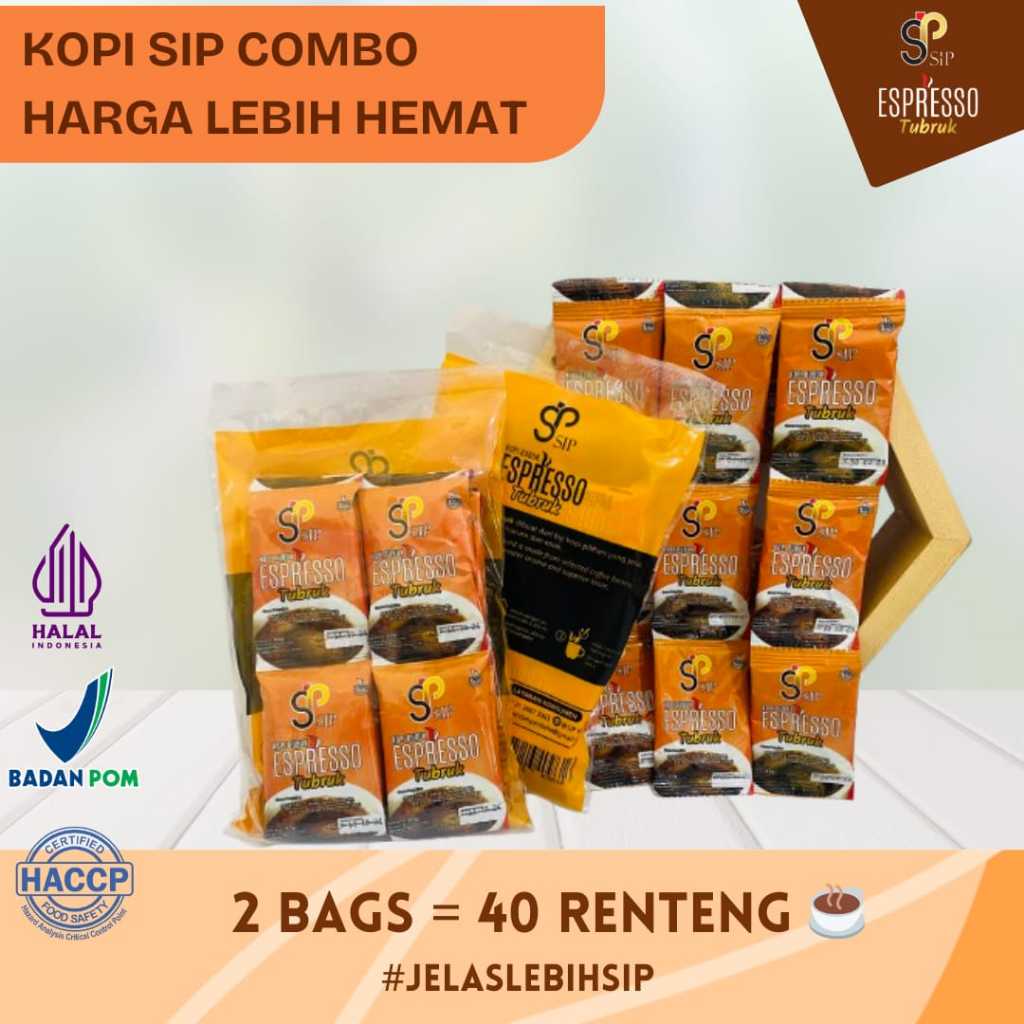 Jual Kopi Espresso Tubruk Bundling - 2 bags (40 sachet) | Shopee Indonesia