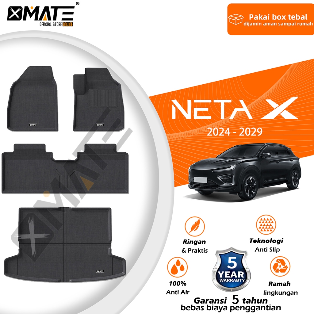 Jual XMate Karpet Mobil 3D NETA X 2024-2029 Bahan XPE Anti Slip Tahan Air dan Mudah dibersihkan ...
