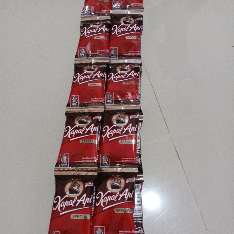 Jual Kopi Kapal Api Special Mini 6gr 1Renceng Isi 10 Sachet Tanpa Gula ...