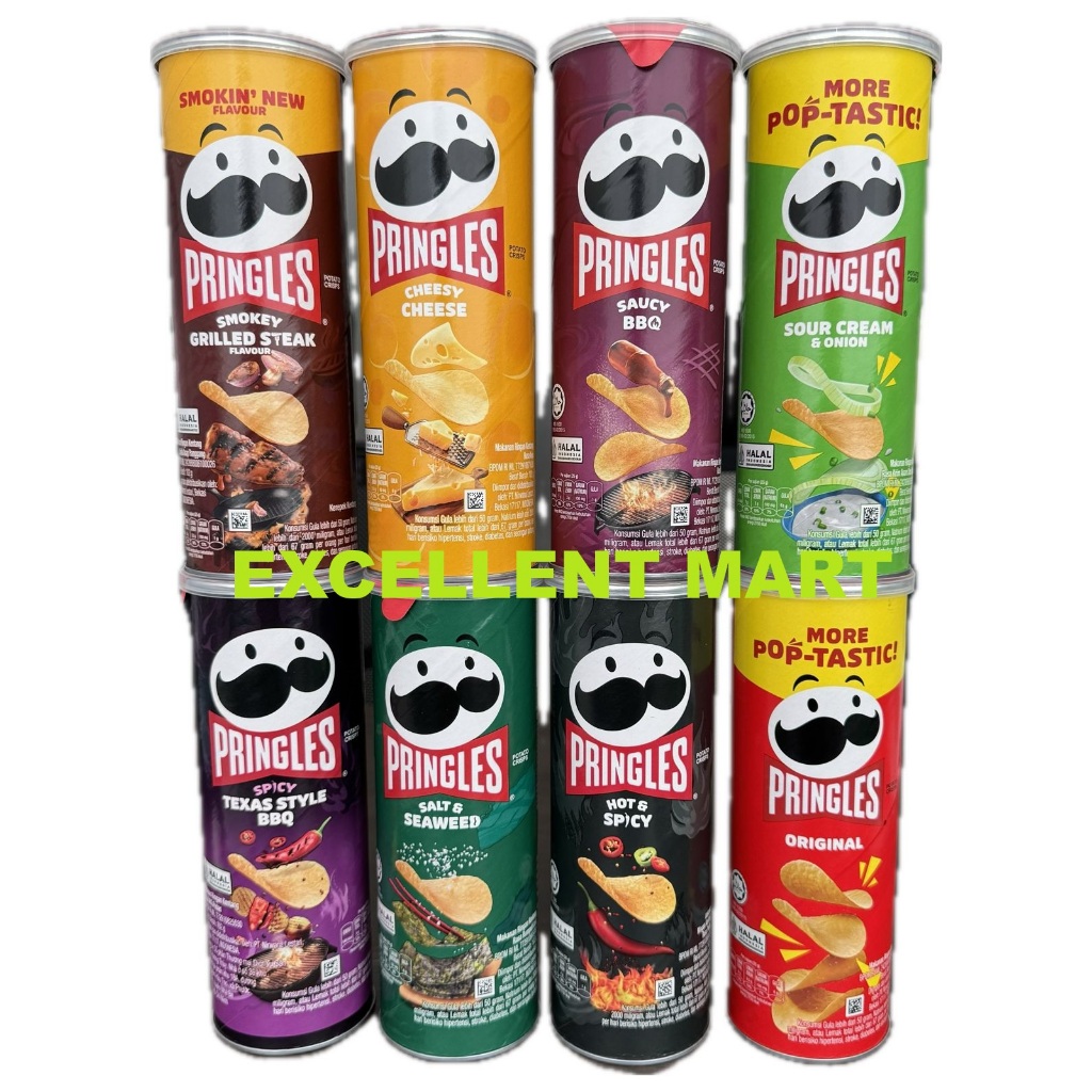Jual [KERIPIK KENTANG] PRINGLES SEMUA RASA 107 GRAM | Shopee Indonesia