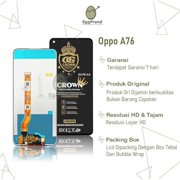 Jual LCD TOUCHSCREEN OPPO A76 CPH2375 - OPPO A36 LCD TS FULLSET ...