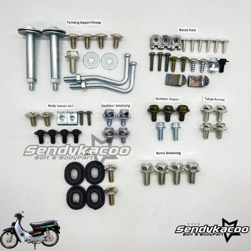 Jual BAUT FULLSET Astrea grand / Baut set lengkap full body astrea ...