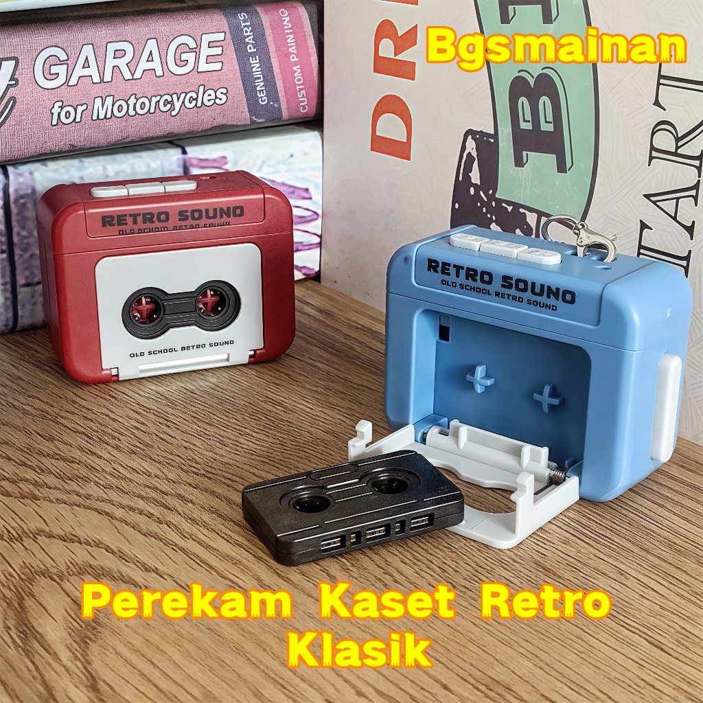 Jual 2Pcs Keychains Retro Tape Recorde Retro Keychain Kotak Musik ...
