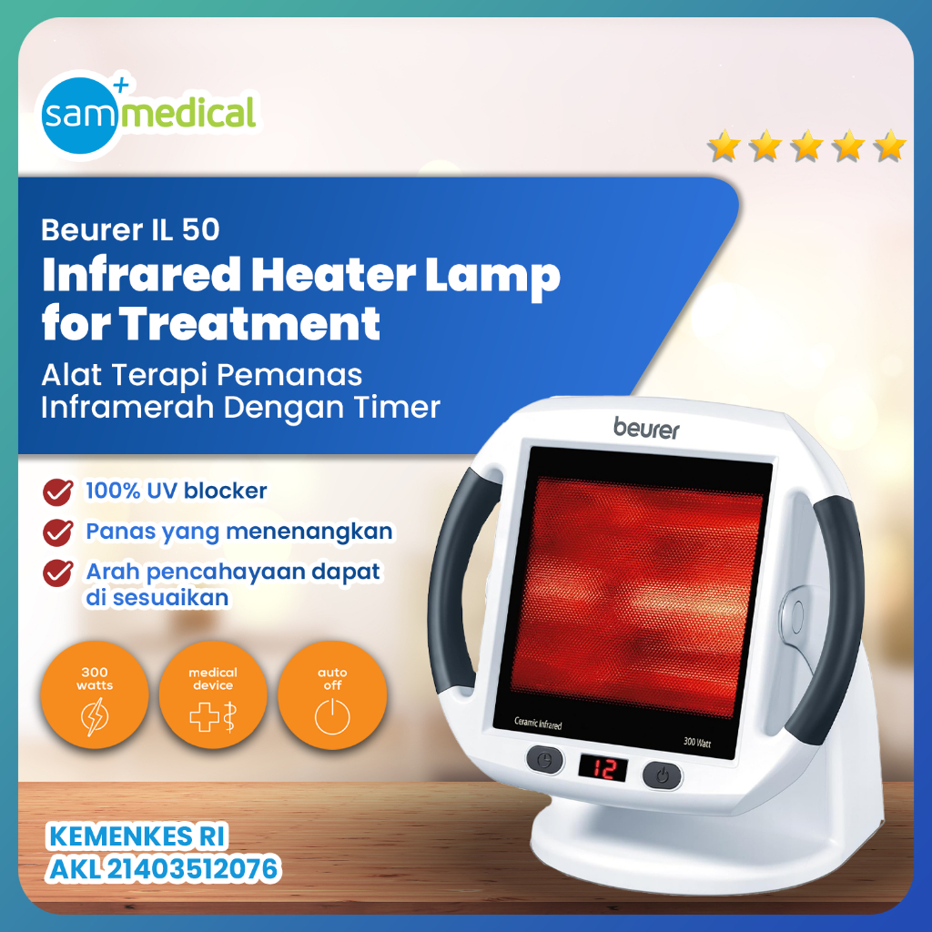 Jual Beurer Lampu Infra Red - Radiator IL 50 / Infraphil Lampu Infra ...