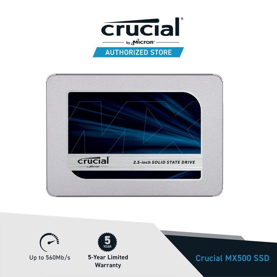 Jual Crucial MX500 2TB / 1TB / 500GB / 250GB 2.5" Internal SATA SSD - 1TB | Shopee Indonesia