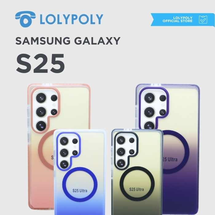 Jual LOLYPOLY Case Magsafe Samsung S25 Plus Ultra Color Gradient ...