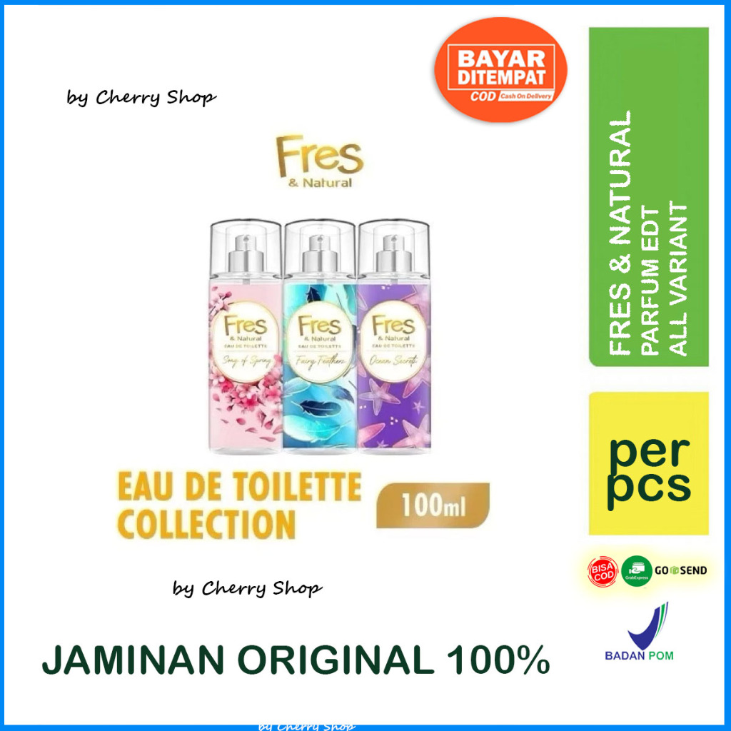 Jual FRES & NATURAL Eau De Toilette 100mL Fairy Feathers ocean secrets ...