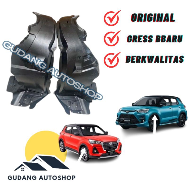 Jual liner fender ROCKY RAIZE spakbor depan ROCKY RAIZE original toyota ...