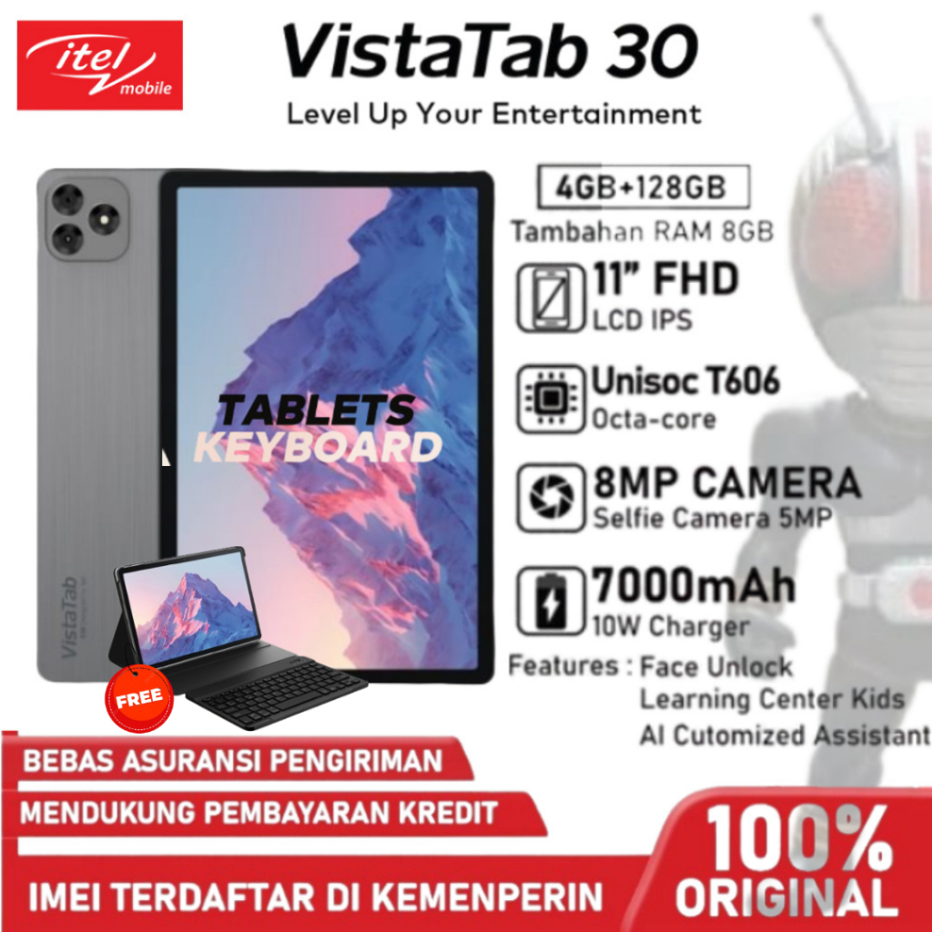Jual itel VistaTab 30 Tablet 4/128GB, Battery 7000mAh - Garansi resmi ...