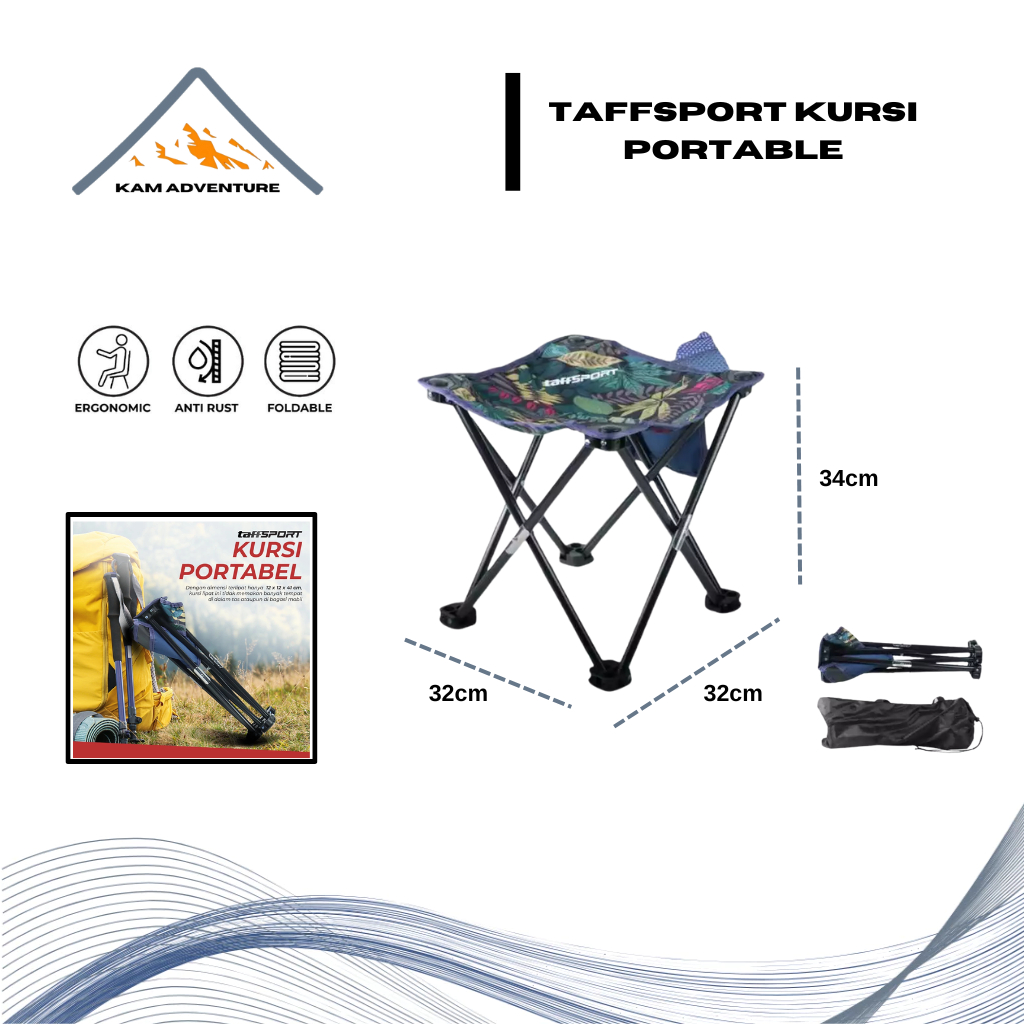 Jual Kursi lipat mancing camping portable - kursi lipat ultralight ...