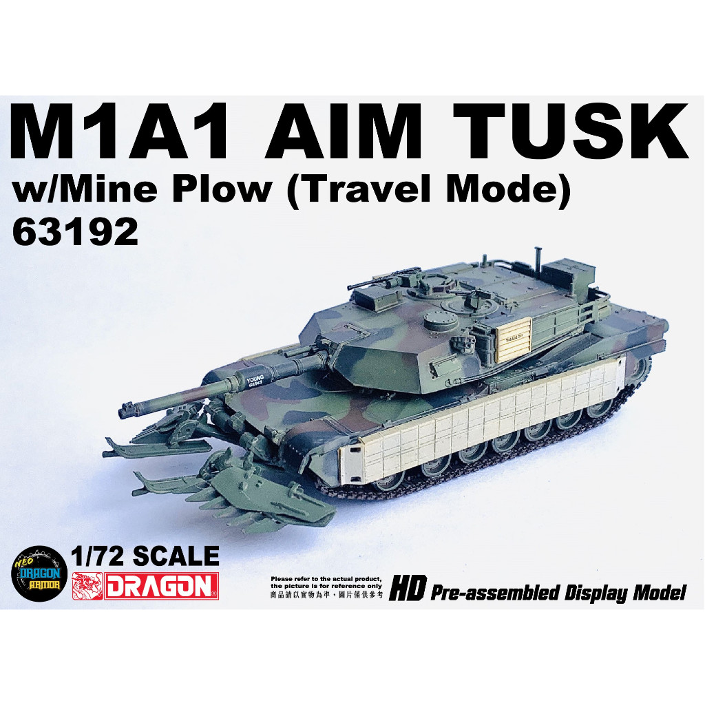 Jual Truk Abrams M1A1 AIM TUSK with Mine Plow (Travel Mode) Skala 1:72 Dragon | Shopee Indonesia
