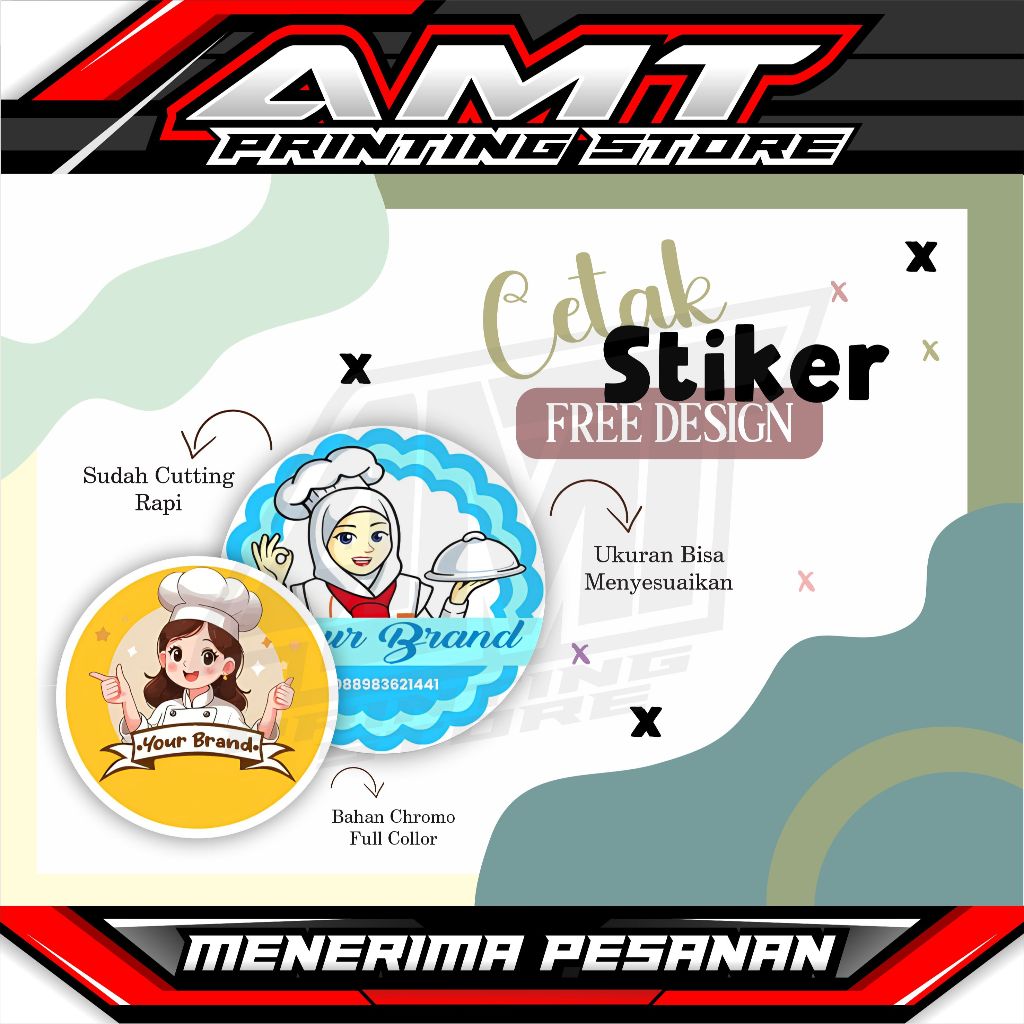Jual Stiker Chromo - Stiker Label - Sticker Kemasan - Stiker Makanan ...
