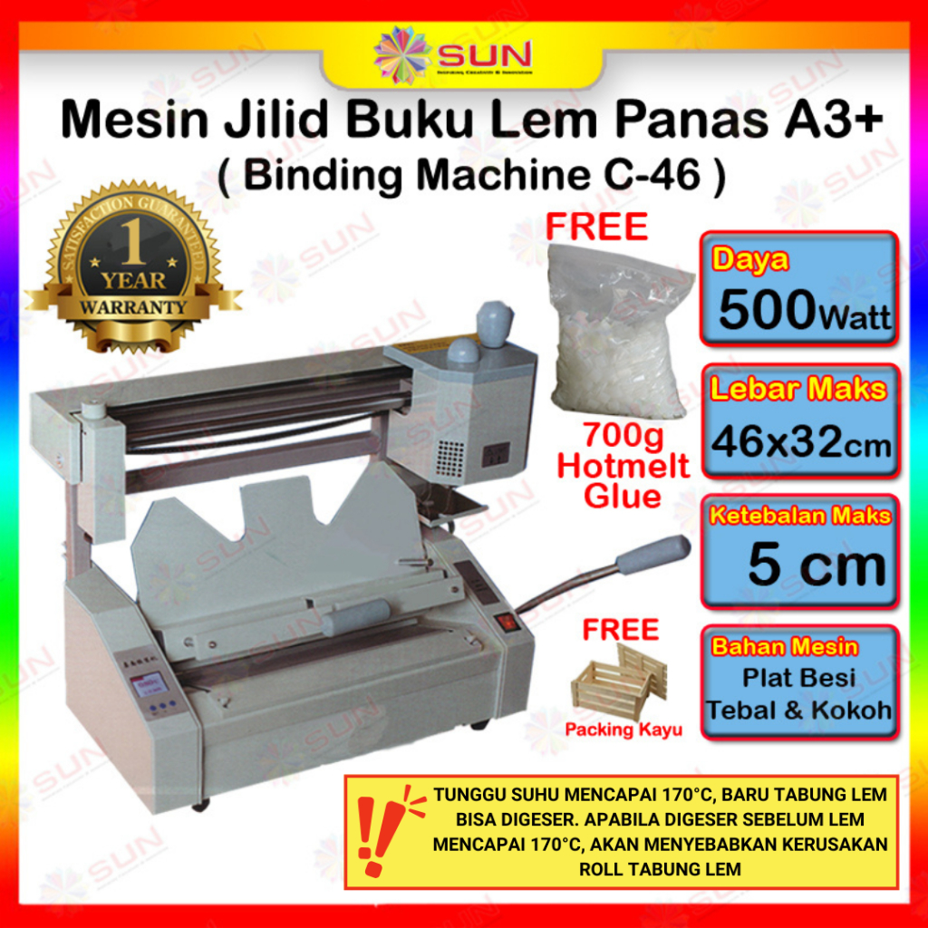 Jual Mesin Jilid buku A3+- Mesin Binding Jilid Lem Panas Softcover ...