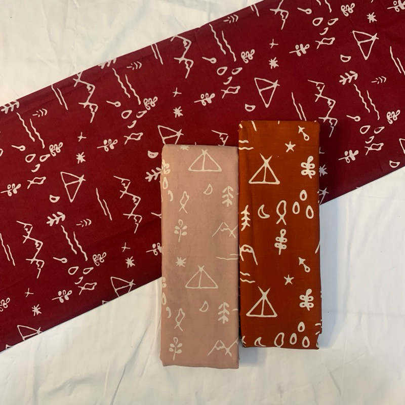 Jual Kain Batik Unik - Batik Cap Modern - Motif Simbol - Supermarket ...