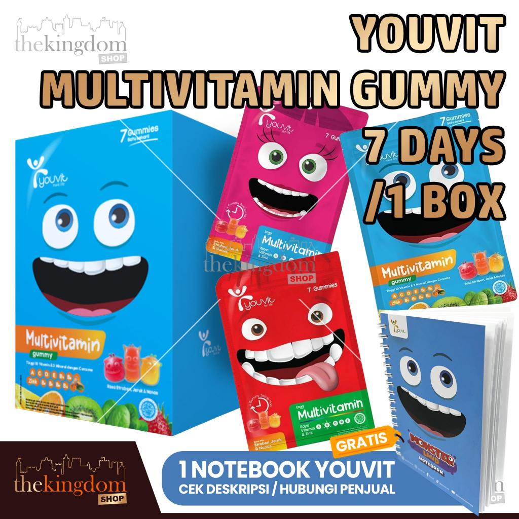 Jual Youvit Multivitamin Gummy 7 Days Kids Box Isi 6 Sachet Vitamin ...