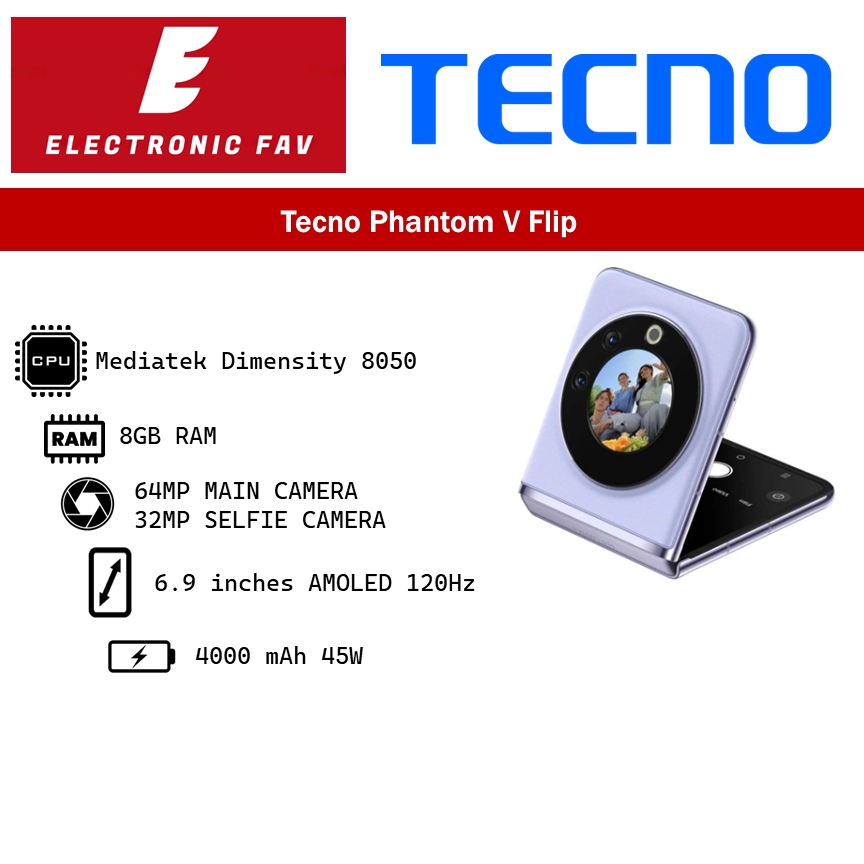 Jual TECNO PHANTOM V FLIP 5G 8GB 256GB MYSTIC DAWN | Shopee Indonesia