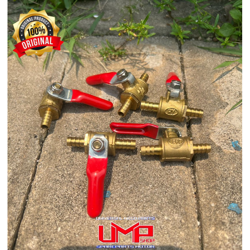 Jual Kran Angin Stop Keran bensin 1/4" Inch Polos RY Bensin Slang Ke ...